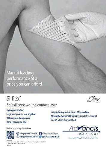 Silflex - Silicone Contact Layer dressing 12cm x 15cm (x10) – Harpers Healthcare