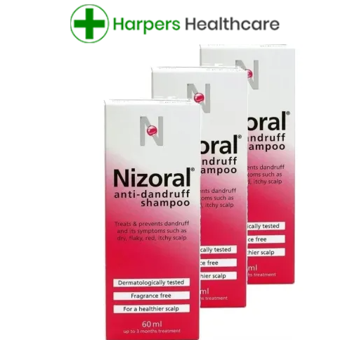 Nizoral Anti-Dandruff Treatment Shampoo | 60ml | 3 Bottles – Harpers ...