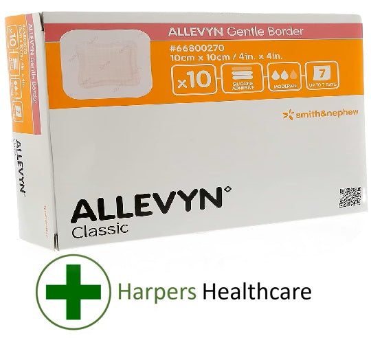 Allevyn Gentle Border Dressings (1 Box of 10 Dressings) - [Choose Your ...