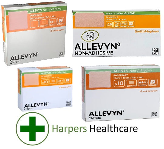 Allevyn Adhesive Dressings (1 Box of 10 Dressings) - [Choose Your Size ...