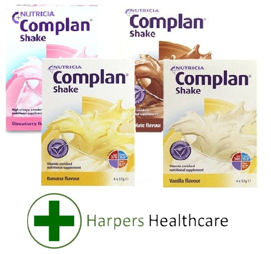 Complan Shakes 4 x 57g (1 Box of Each Flavour) [Strawberry, Vanilla, B ...