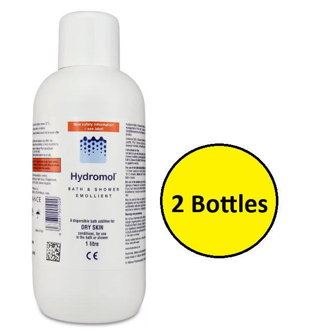 Hydromol Bath & Shower Emollient 1L - [2 Bottles] – Harpers Healthcare