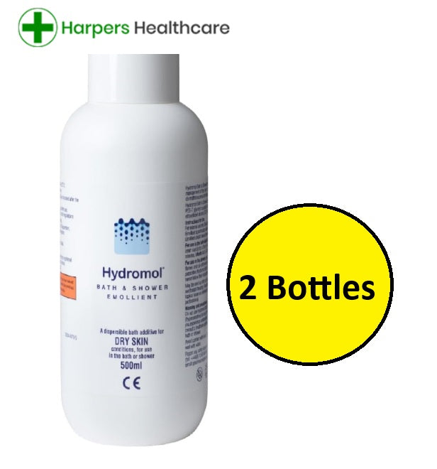 Hydromol Bath & Shower Emollient 500ml - [2 Bottles] – Harpers Healthcare