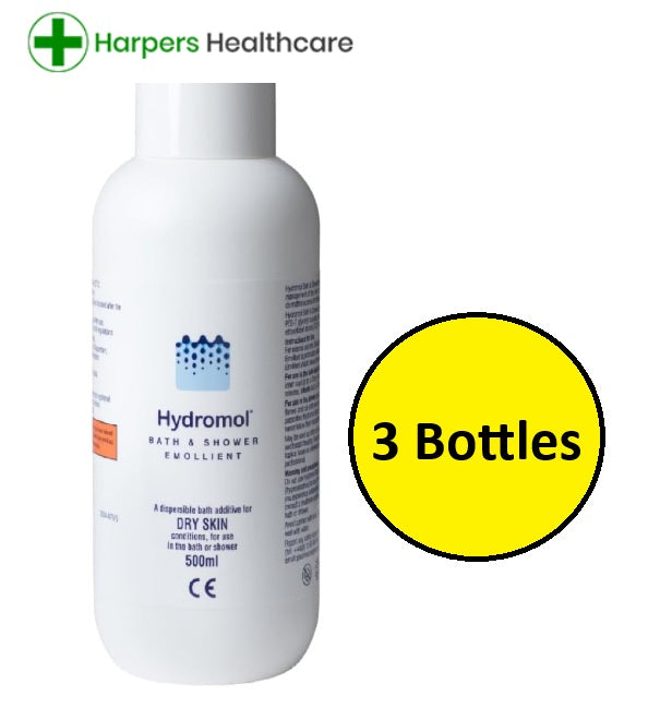 Hydromol Bath & Shower Emollient 500ml - [3 Bottles] – Harpers Healthcare