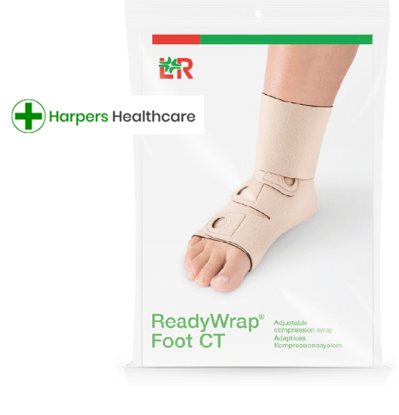 ReadyWrap Foot CT Adjustable Compression Wrap | Beige | Long | Left ...