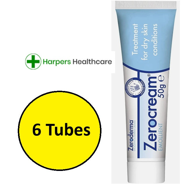 Zerocream Emollient Cream 50g - [6 Tubes] – Harpers Healthcare