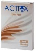 Activa 10mmHg Liner Pack - 3 Sand Closed Toe Liners. Size: Small ...