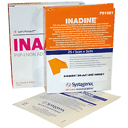 Inadine Dressing 5x5cm (Pack of 25) - Contains Iodine. (Wound care ...