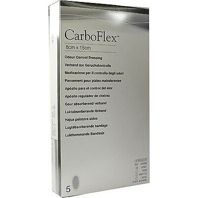 2 x Carboflex Odour Control Dressings 8cm x 15cm (2 Packs of 5 ...