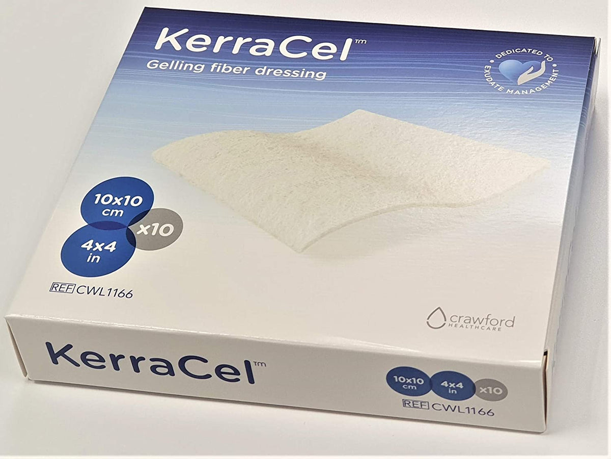 KerraCel Gelling Fiber Dressing (Non-Adhesive) 10cm x 10cm 10s ...