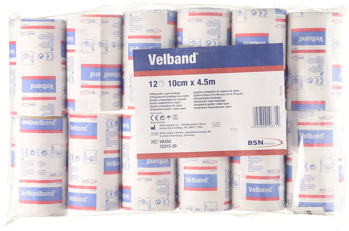 Velband 10 cm x 4.5 m Absorbent Bandage - Pack of 12 – Harpers Healthcare